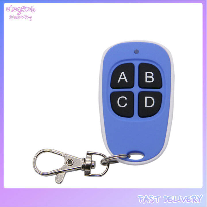 elegantstunning Garage Door Remote Control 433mhz 4 Keys Copy Cloning Electric Gate Remote ...