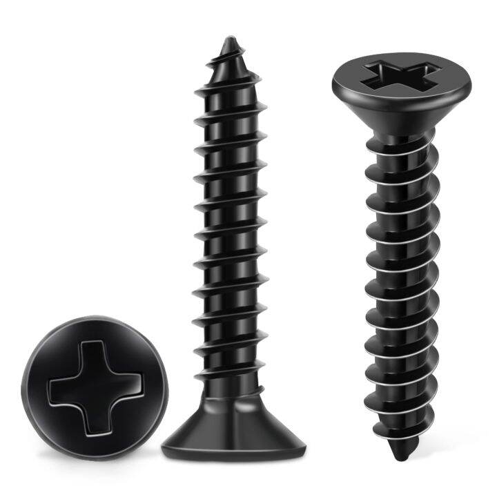 BLACK SCREW PER BOX! Black gypsum screw, For wood For Metal 1inch 1-1 ...
