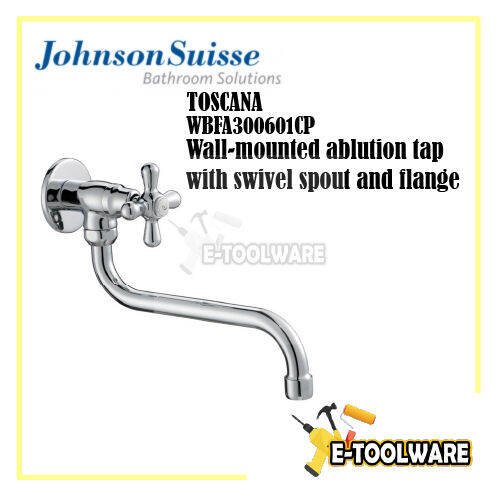 Johnson Suisse Toscana Wall Mounted Ablution Tap With Swivel Spout and ...