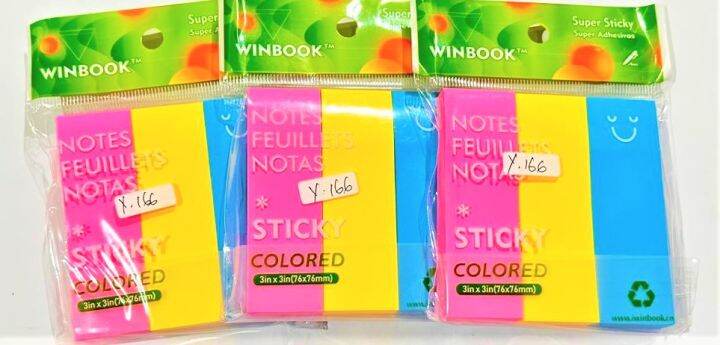 Sticky Notes Memo Tempel Indexer Page Marker Penanda 3 Warna Besar isi ...