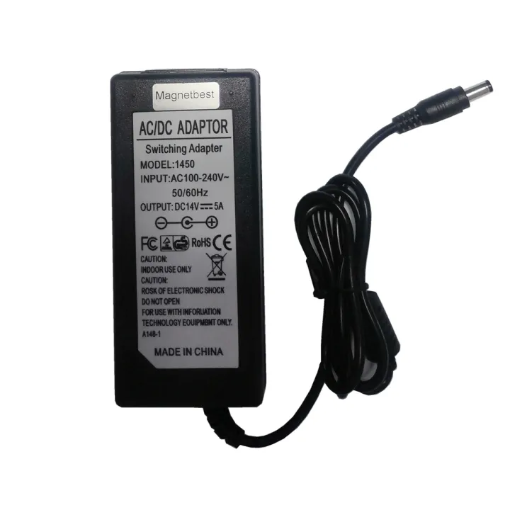 2022.new 14v 5a 60w Ac Dc Adapter Charger 14v5a Monitor Switching Power ...