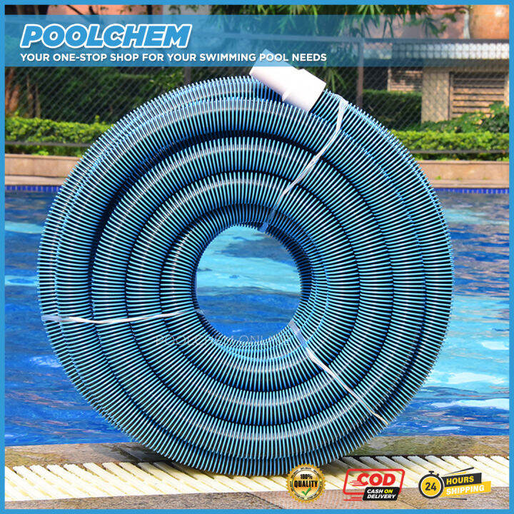 POOLCHEM Swimming Pool Vacuum Hose 15m (50ft) Heavy-duty Flexible Pool ...
