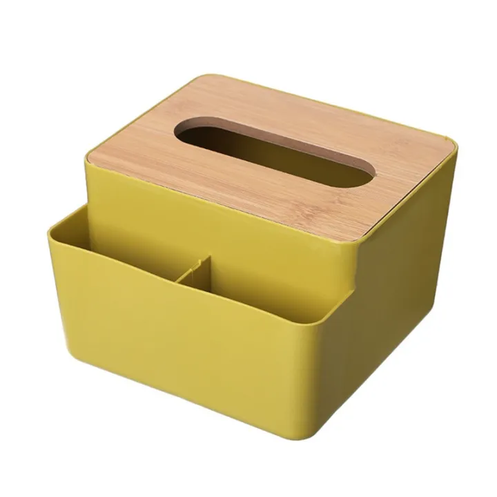 Multifunction Wooden Minimalist Tissue Box Dispenser Organizer and ...
