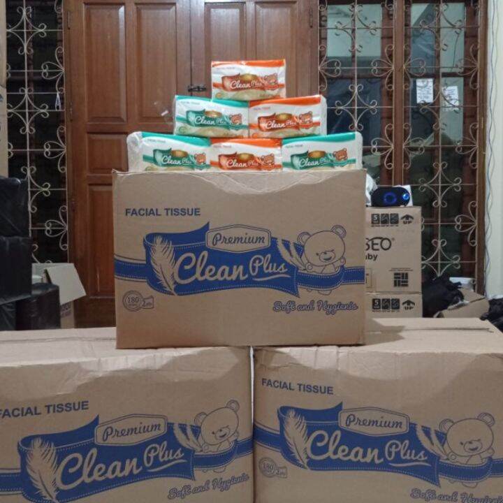 tissue clean plus 180 sheets | Lazada Indonesia