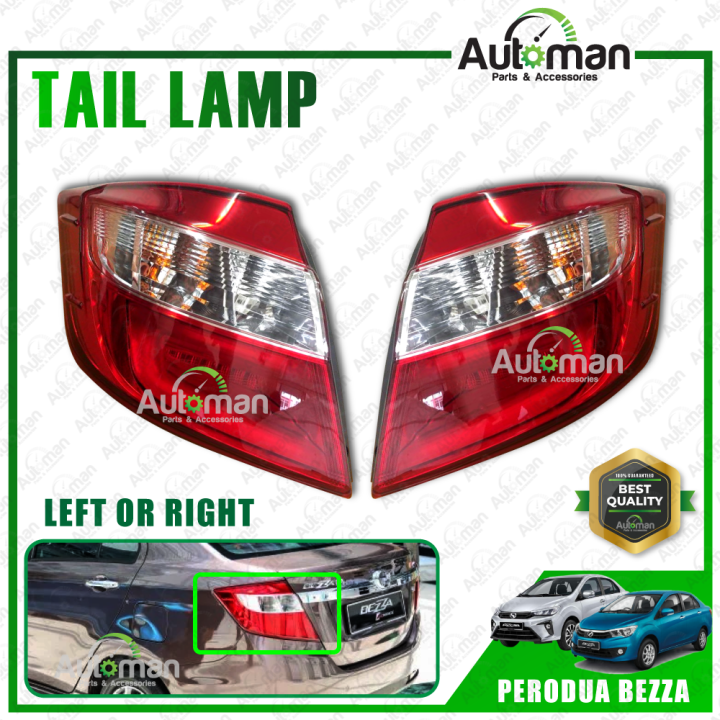 Perodua Bezza 2016 - 2022 Rear Left Right Tail Light Taillamp Tail Lamp ...