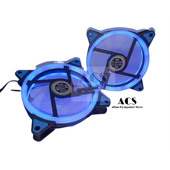 INT Computer Case Cooling Fan Double Ring LED light | Lazada PH