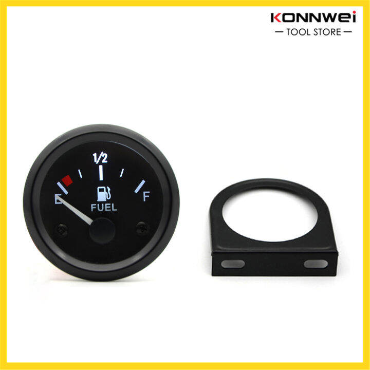 2'' 52mm Fuel Level Gauge, Pointer 12V Car Fuel Tank Meter with LED ...