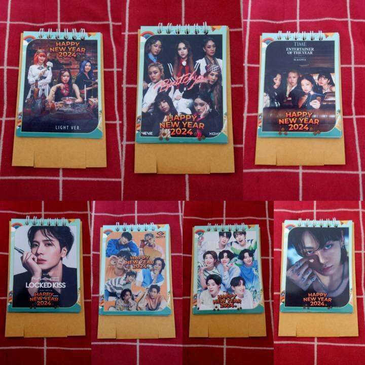 ปฏิทินปี2567/2024 K-pop blackpink bts jungkook got7 jackson 4eve pixxie | Lazada.co.th