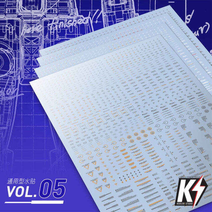 Waterdecal Artisan Club Gundam Universal VOL5 #ดีคอลน้ำสำหรับติดกันพลา กันดั้ม Gundam พลาสติก ...