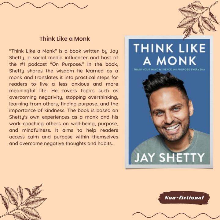 Think Like a Monk Book | Lazada PH
