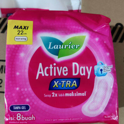 LAURIER ACTIVE DAY XTRA MAXI NON WING ISI 8 pcs | Lazada Indonesia