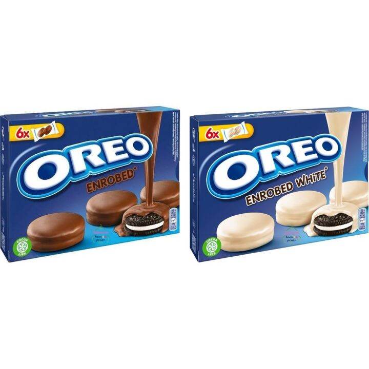 OREO BANADAS โอริโอ้เคลือบช็อคโกแลต - ไวท์ช็อกโกแลต มี 6 ห่อ 12ชิ้น ...