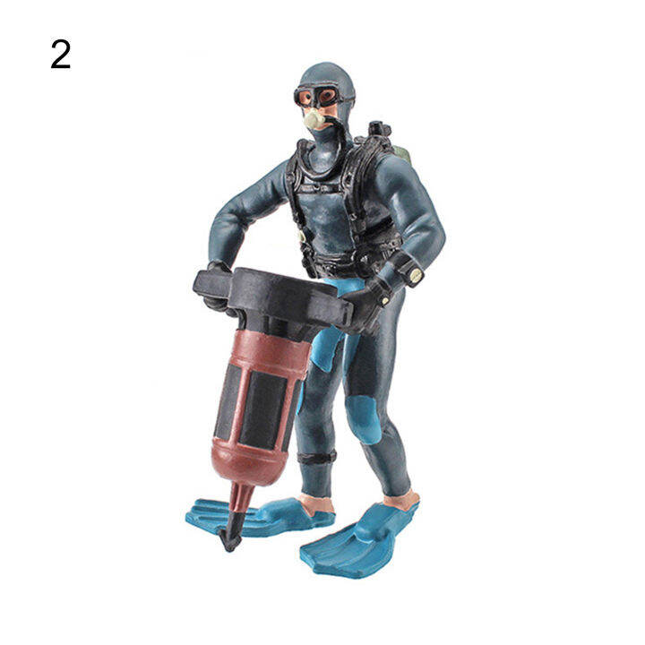 Diver Figure Realistic DIY PVC Simulation Seabed Exploration Swimmer ...