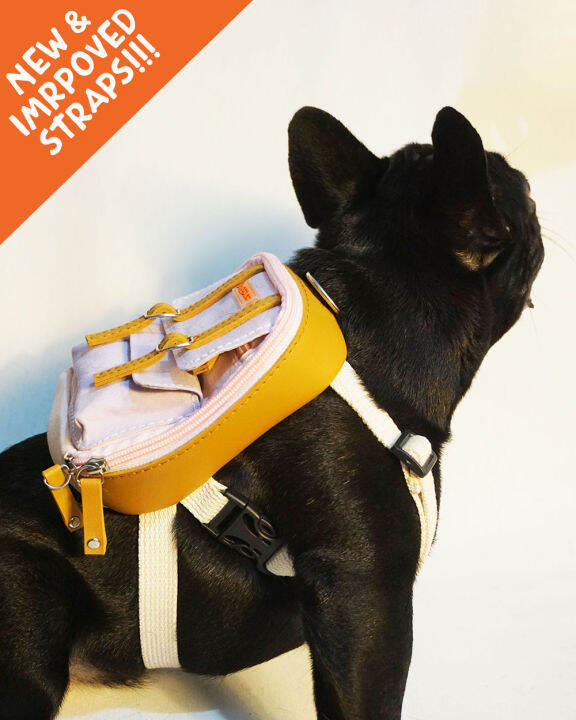 Dale Ruffsack | Dog Cotton and Leather Backpack and Harness for Travel ...