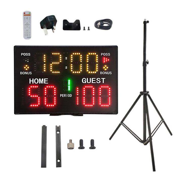 Gommie Multifunctional Electronic Digital Scoreboard LED Basketball ...