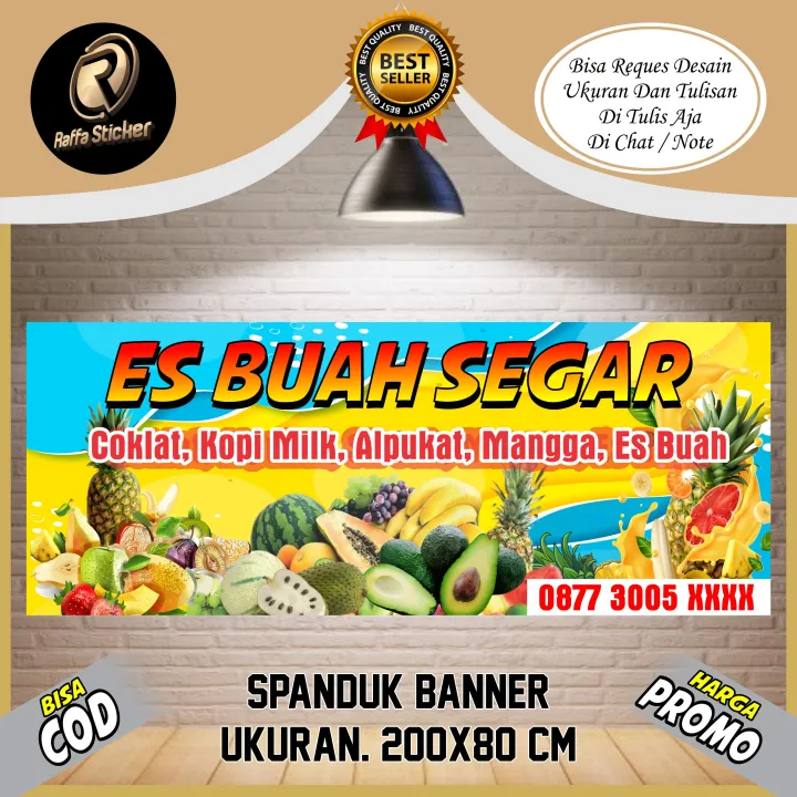 Spanduk, Banner Es Buah Segar | Lazada Indonesia