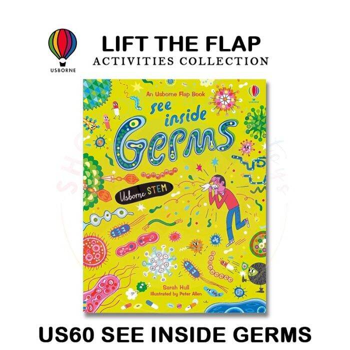 See Inside Germs Usborne Lift The Flap Question Answer Kid Book Buku ...