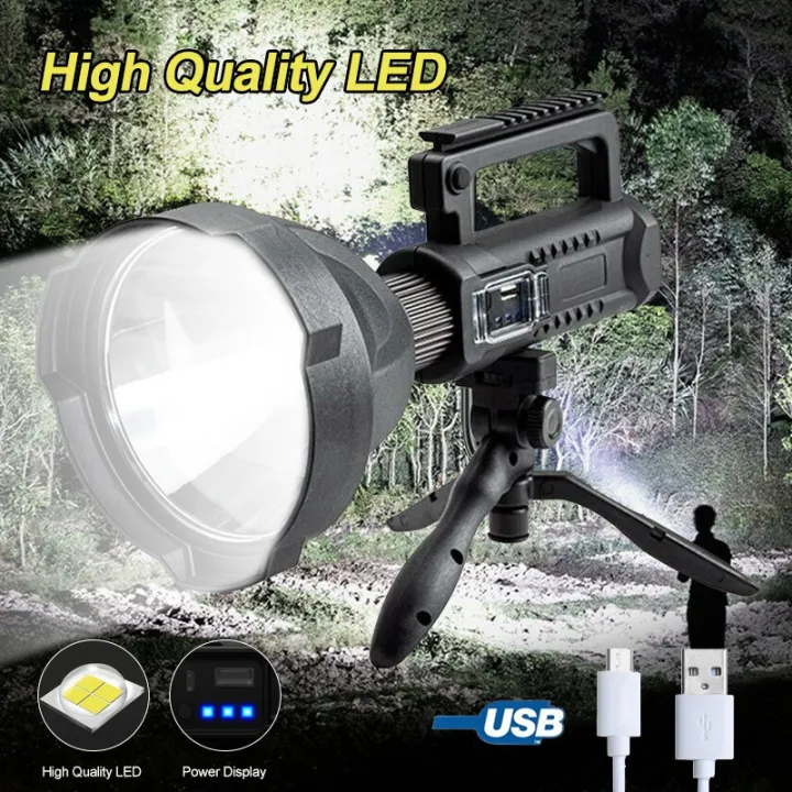 [Super bright] LED Portable Spotlights Flashlight searchlight With Lamp ...