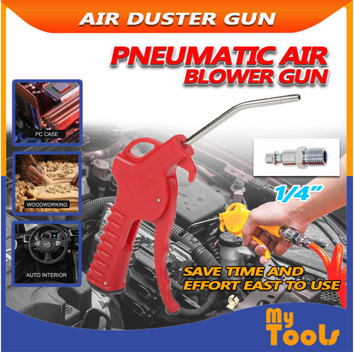 Mytools Pneumatic Air Blower Gun 1/4-PT Steel Air Duster Gun for Air ...