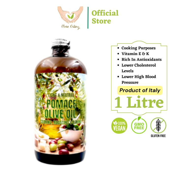 Clean Eating Olive Pomace Oil 1L - Halal Certified | Lazada