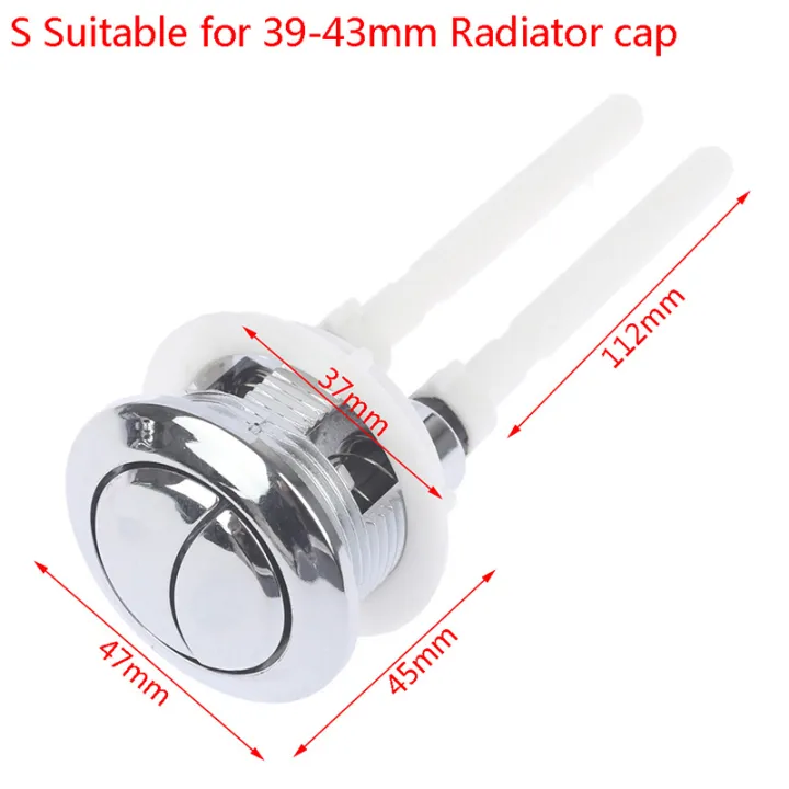 Potey 1pc Dual Flush Toilet Tank Button Round Square Toilet Push Dual ...