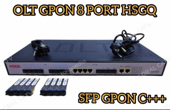 OLT GPON 8Port HSGQ uplink 10G+ SFP GPON C+++ | Lazada Indonesia