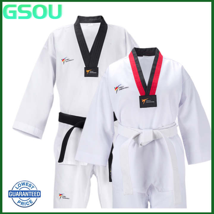 High Quality WTF Taekwondo Dobok Clothes Children Adult Karate Suit ...