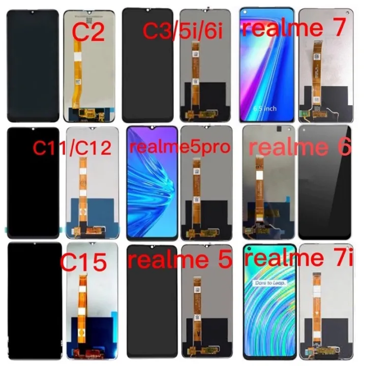 realme LCD FOR C2 C3/5i/6i REALME5/6/7/6pro C11/C12/C15 LCD | Lazada PH