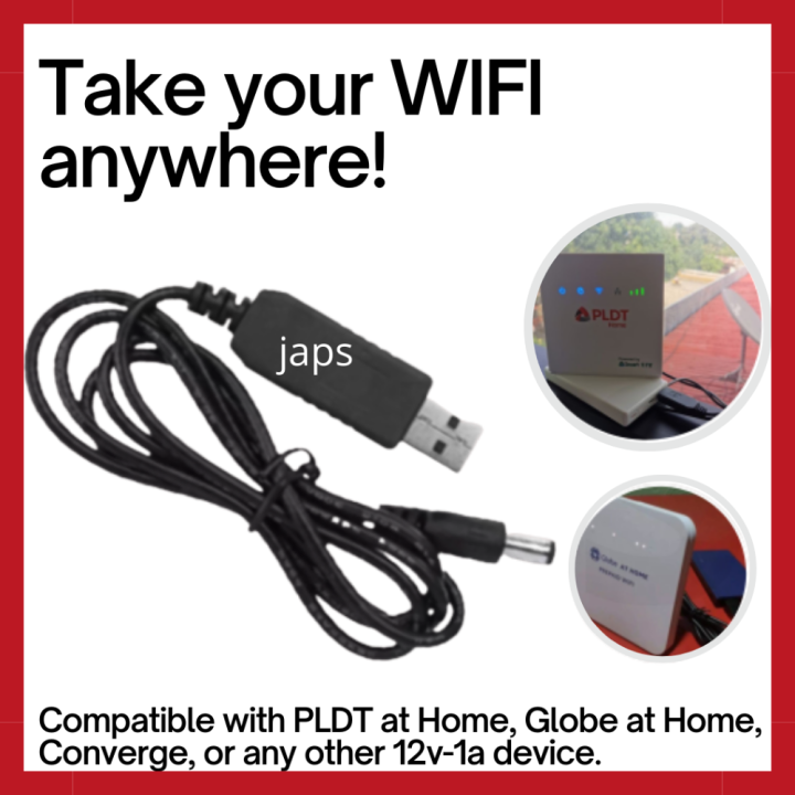 WIFI Modem to Powerbank USB Cord | WIFI Router to Powerbank USB Cable ...
