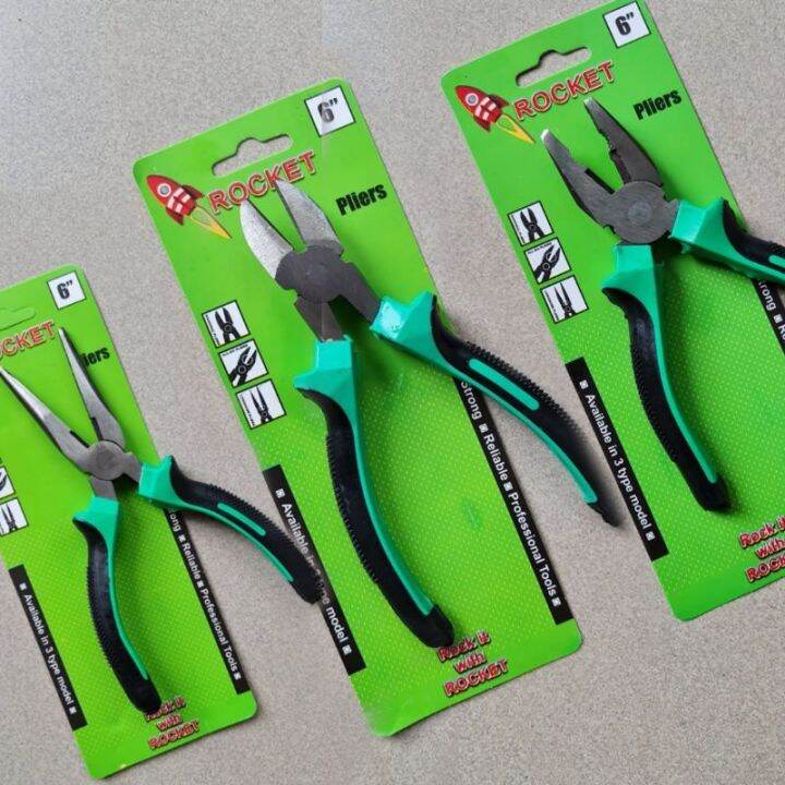 Tang industri 6 inch / 1 Set 3 PCS / Tang Kombinasi / Tang Lancip ...