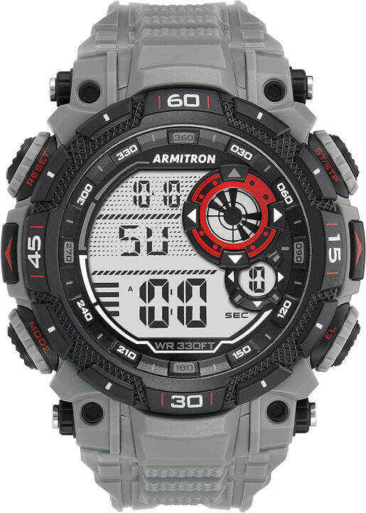 Armitron Sport Men's Digital Chronograph Resin Strap Watch, 40/8397 ...