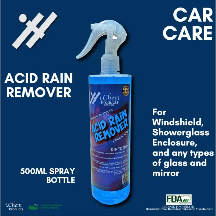 ACID RAIN REMOVER 500ml SPRAY BOTTLE (WATERMARKS REMOVER, GLASS ...