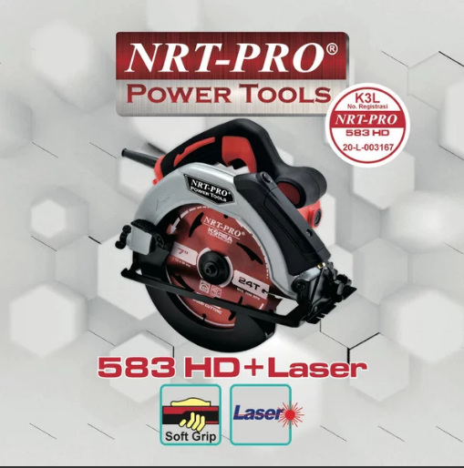 NEW Circular Saw NRT PRO 583 HD 7 Inch LASER Mesin Gergaji Potong Kayu Circle 583HD Norita Low ...
