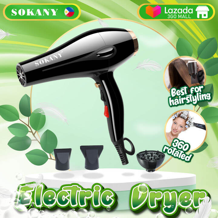 SOKANY 2213 hair dryer home high power 2600w hair care power generation blower | Lazada PH