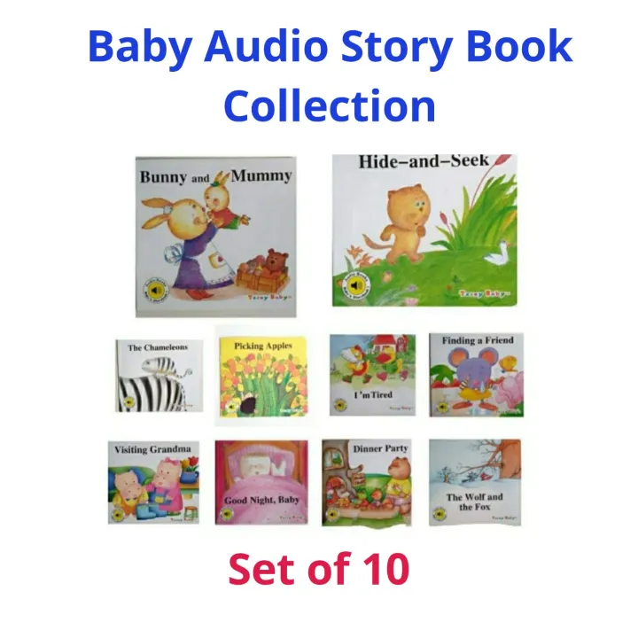 The Original 10 pcs Baby Audio Story Book Toddler Kids Storybook ...
