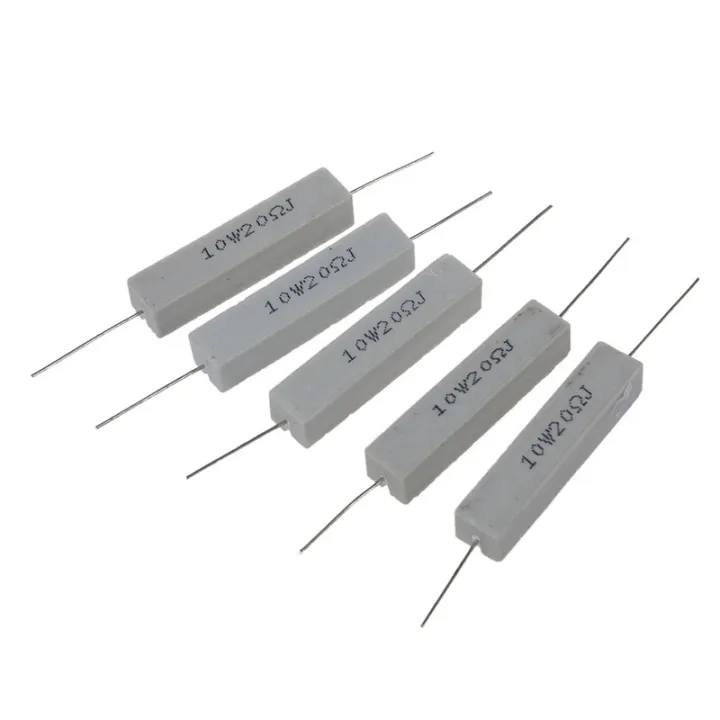 5x 10W 20 Ohm 5% Wirewound Ceramic Cement Resistor 10 Watt | Lazada PH