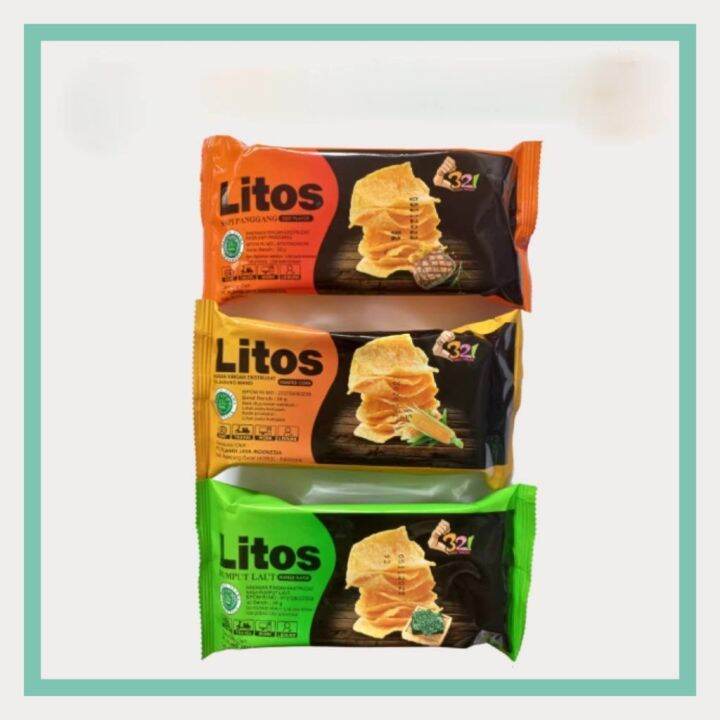 Litos Snack Camilan Makanan Ringan Keripik 1 pack isi 10 pcs | Lazada ...
