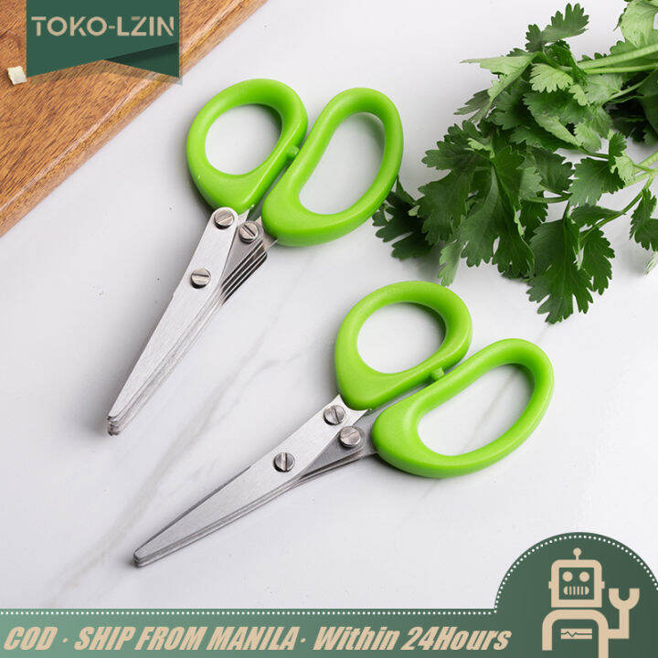 Multilayer Vegetable Scissors Stainless Kitchen Scallion Herb Laver ...