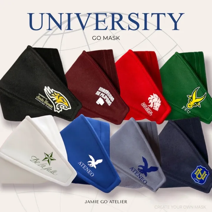 UNIVERSITY Go mask by Jamie Go Atelier | Lazada PH