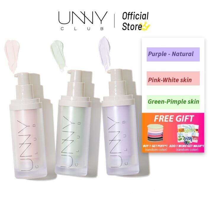 【🔥2023】 Unny Club official store foundation primer refreshing makeup pre-makeup segregation ...