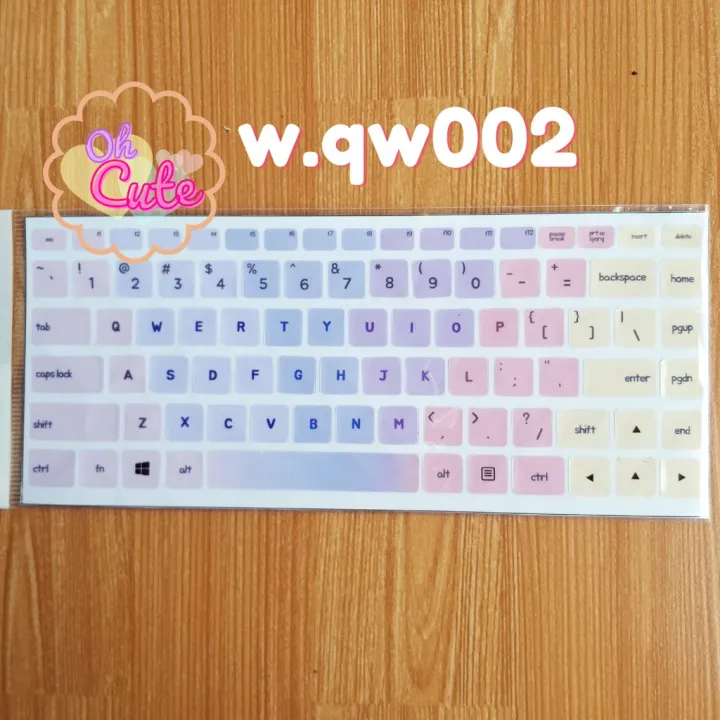 Qwerty Keyboard Sticker for Windows Aesthatic Palette Color Vinyl ...