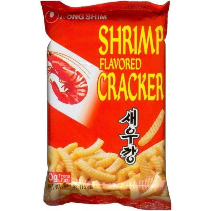 Nong Shim Shrimp Crackers Shrimp Crackers with 0 Fat original 75g ...