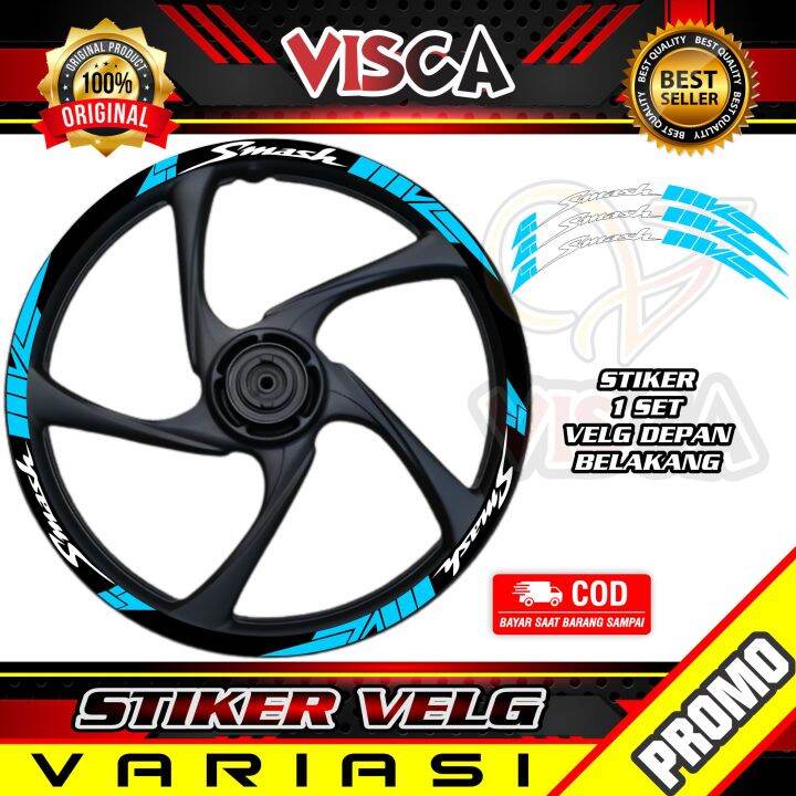 Stiker Velg List Velg Motor Stiker Velg Smash Motif Abstrack | Lazada ...