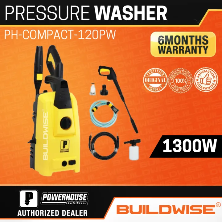 Powerhouse Pressure Washer Compact Series 1,300W 120BAR PH-COMPACT ...