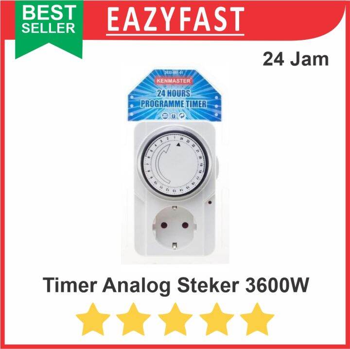 Timer Stop Kontak Putus Listrik PLN Colokan Steker Analog Putar 24 Jam ...