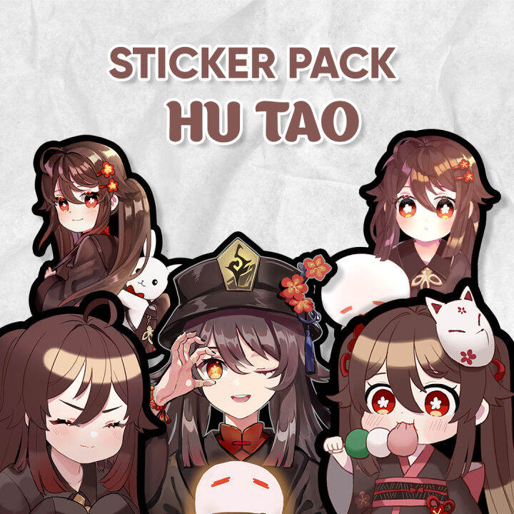 Sticker Pack Hu Tao Genshin Impact / Stiker pack Anime | Lazada Indonesia