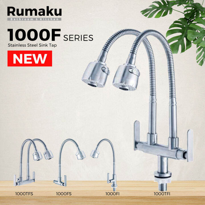 SUS 304 Stainless Steel Kitchen Sink Tap Water Tap Paip Singki Dapur ...
