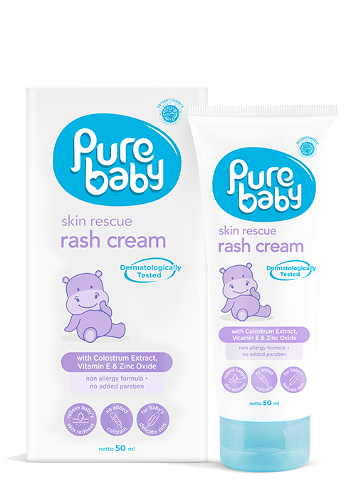Pure Baby Skin Rescue Rash Cream 50 ml - Krim Bayi Atasi Ruam Popok ...