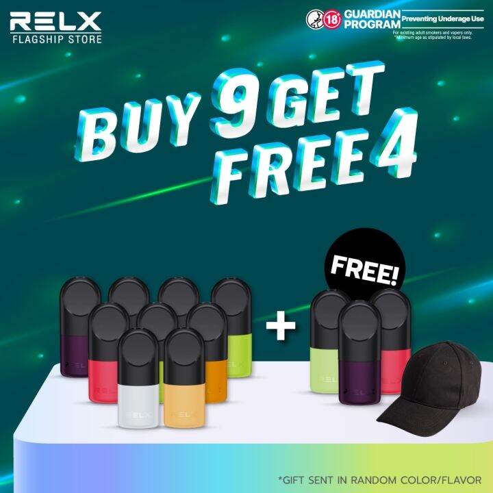 RELAX [Don't forget to add free gift] RELX Flagship Store Buy 9 Pods ...
