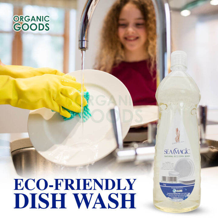 [GENTLE ON SKIN] Sea Magic Natural Eco Liquid Dish Wash Detergent 1kg ...